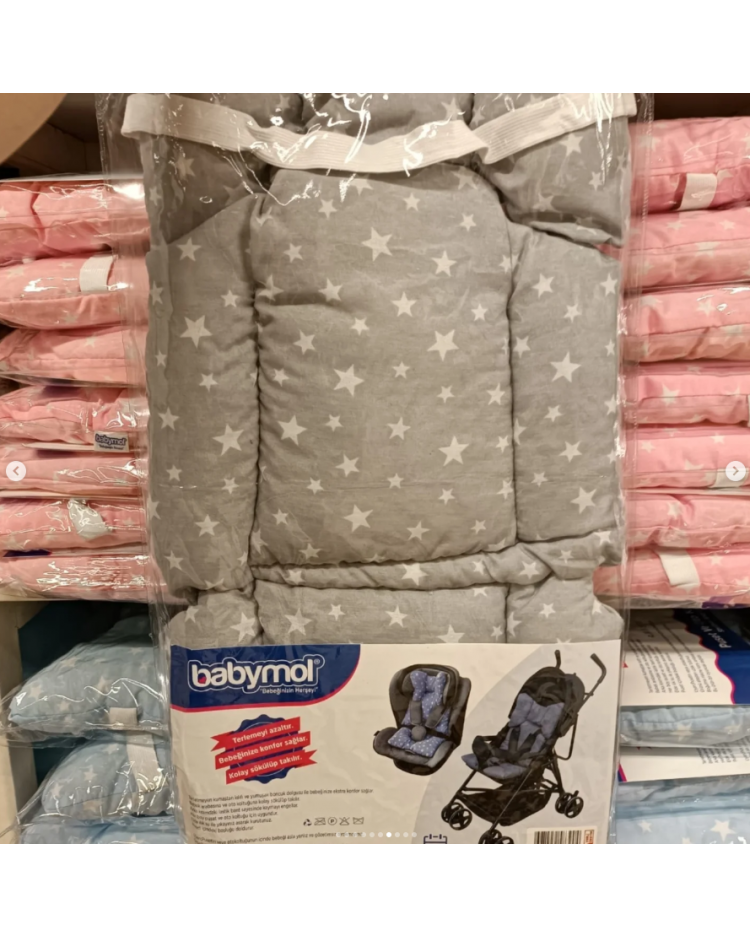 Babymol üst kalite puset minderi ve örtü seti - Bebe Çocuk Reyonu
